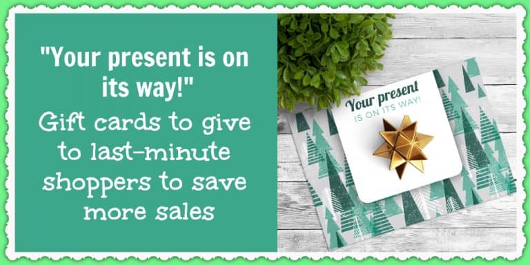 "Your present is on its way!" - Gift cards to give to last-minute ...