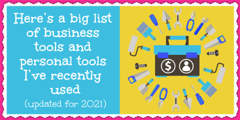 Here’s a big list of business tools and personal tools I’ve recently ...