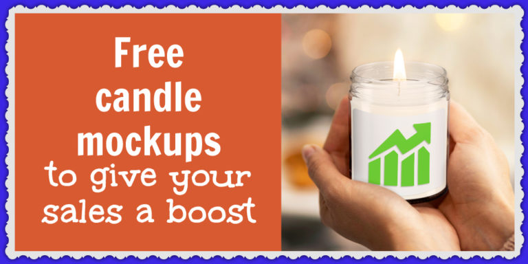Free candle mockups to give your sales a boost - Rachel Rofé