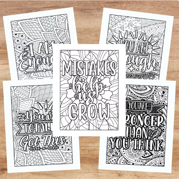 50+ Coloring pages inspirational quotes - Ideas for your next KDP ...