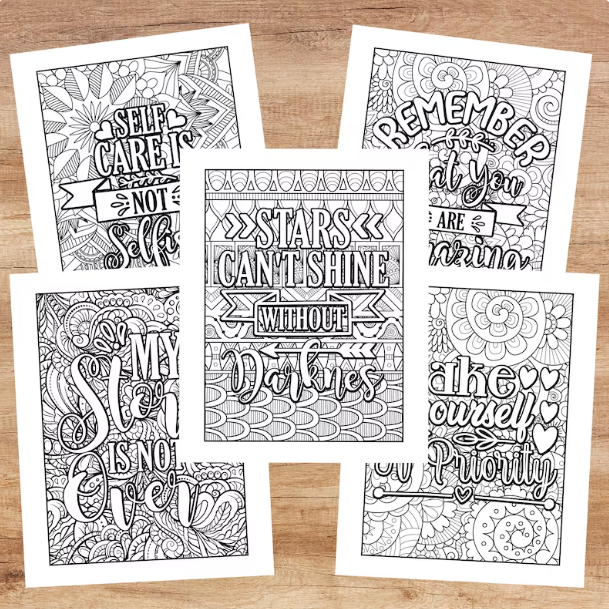 50+ Coloring pages inspirational quotes - Ideas for your next KDP ...