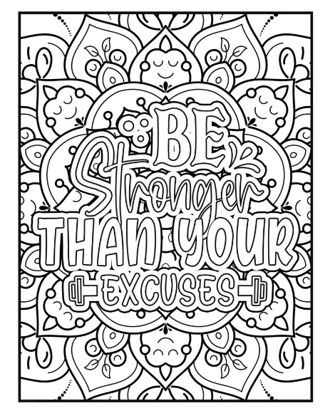 50+ Coloring pages inspirational quotes - Ideas for your next KDP ...