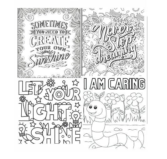50+ Coloring pages inspirational quotes - Ideas for your next KDP ...